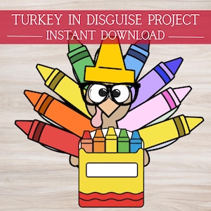 Disguise a Turkey, Turkey in Disguise Printable, Thanksgiving ...