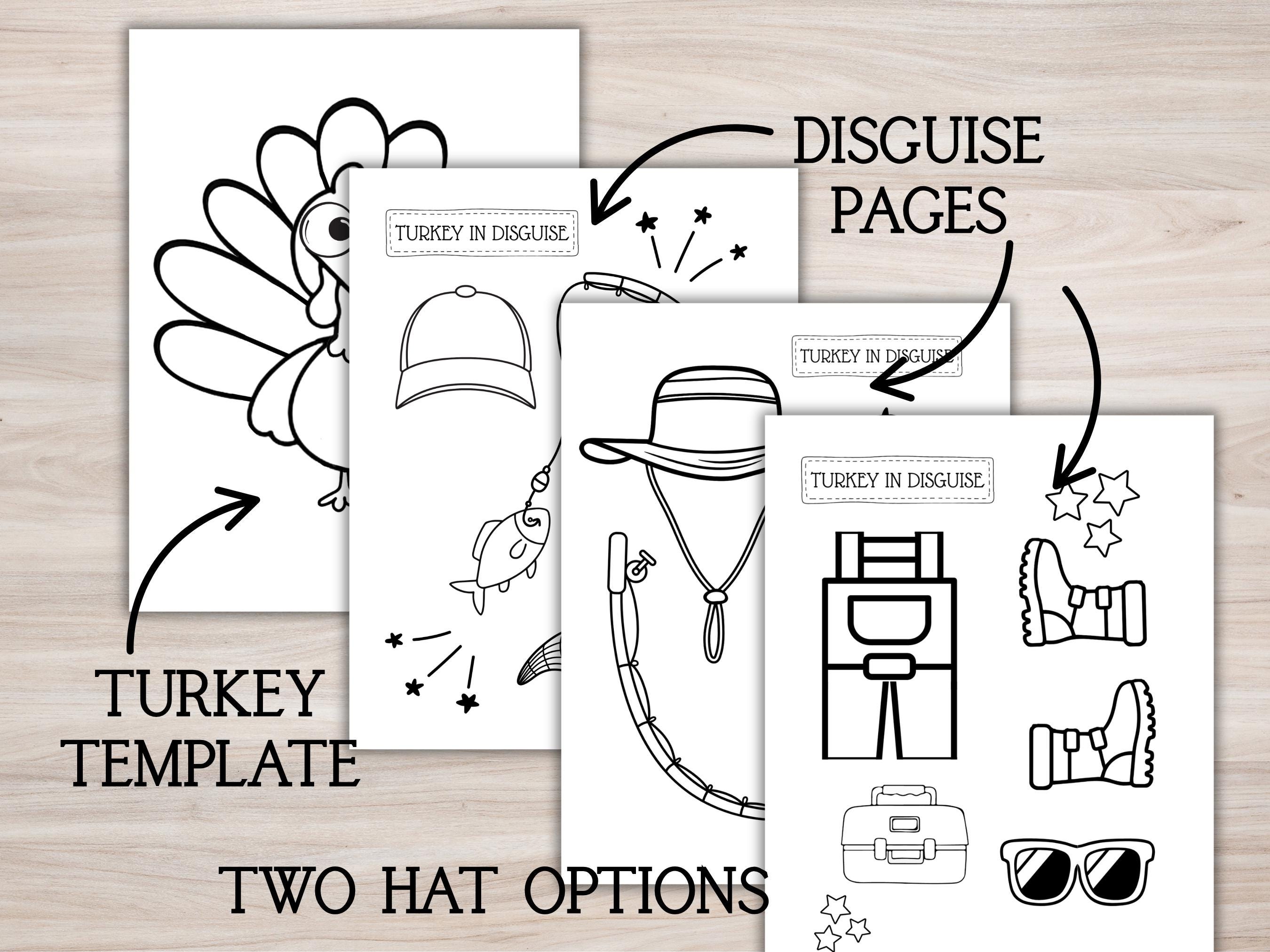 Disguise a Turkey, Turkey in Disguise Printable, Thanksgiving ...