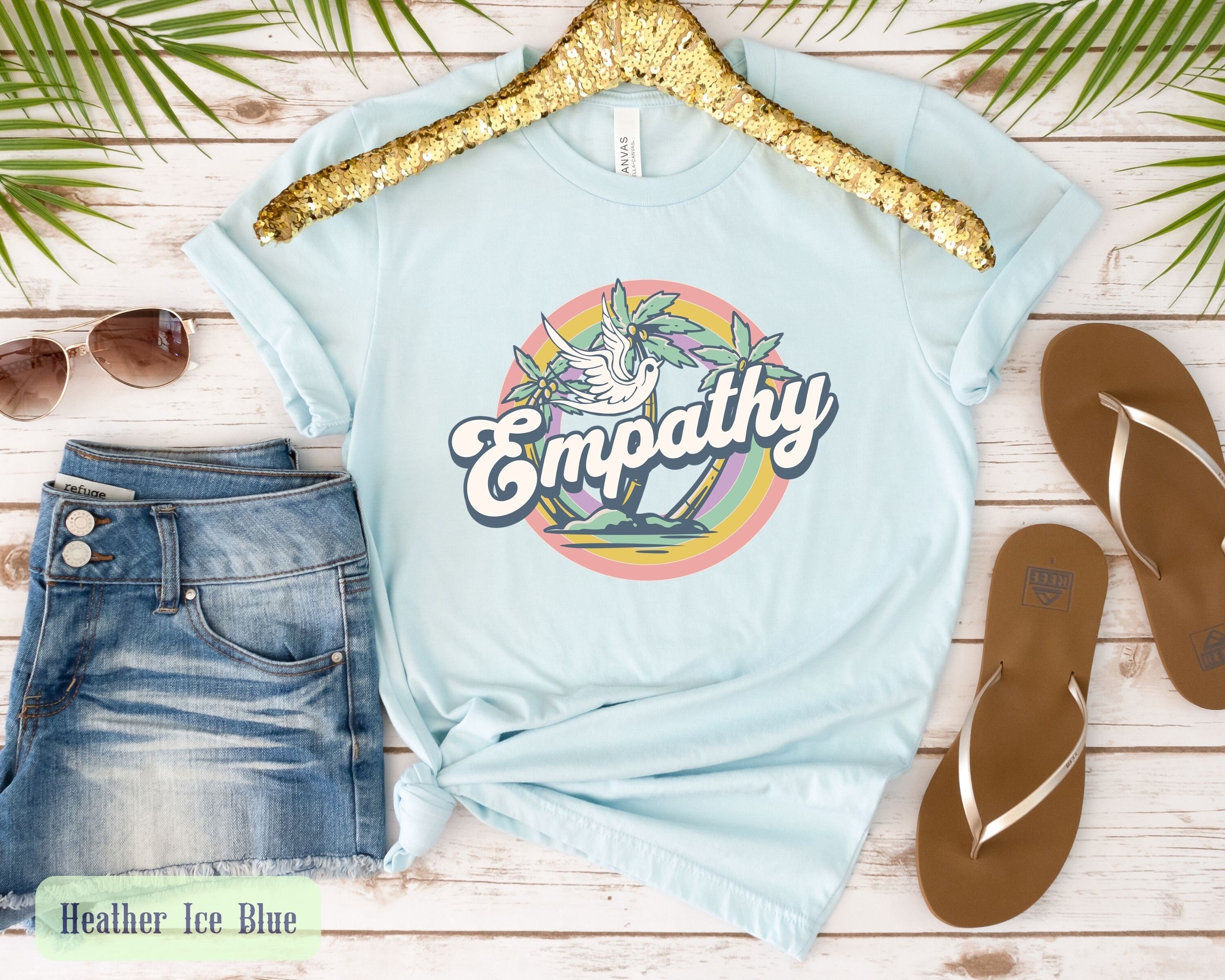 Retro Empathy Shirt Nostalgic Rainbow Tshirt for Vacation - Etsy