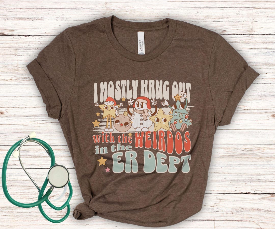 ER Nurse Christmas Shirt, Funny Nursing Xmas Gift, Emergency Department ...