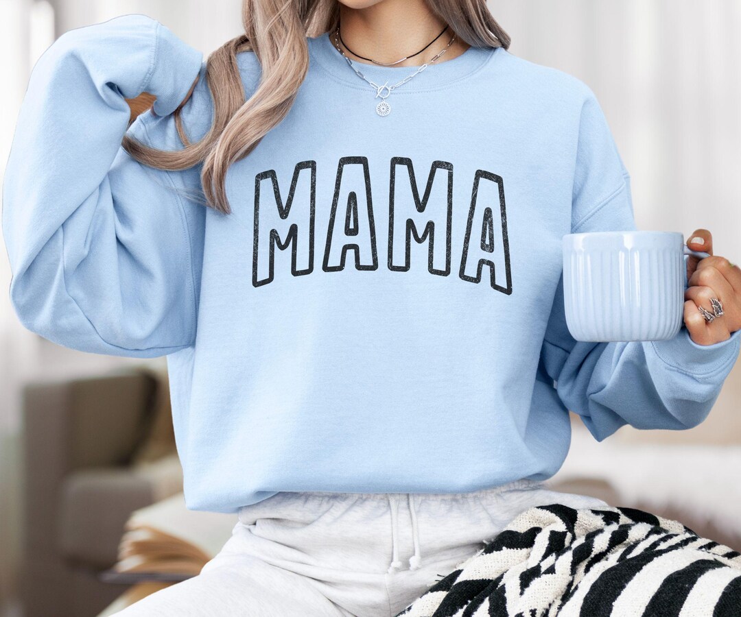 Mama Sweatshirt, New Mom Shirt, Vintage Distressed Mama Shirt, First ...