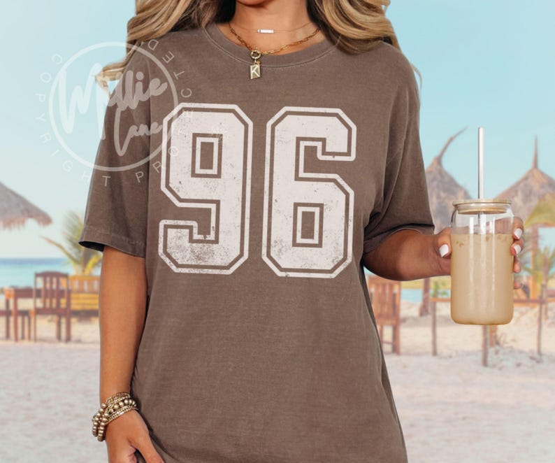 Custom Year Shirt, Birthday Shirt, Personalized Any Number Comfort ...