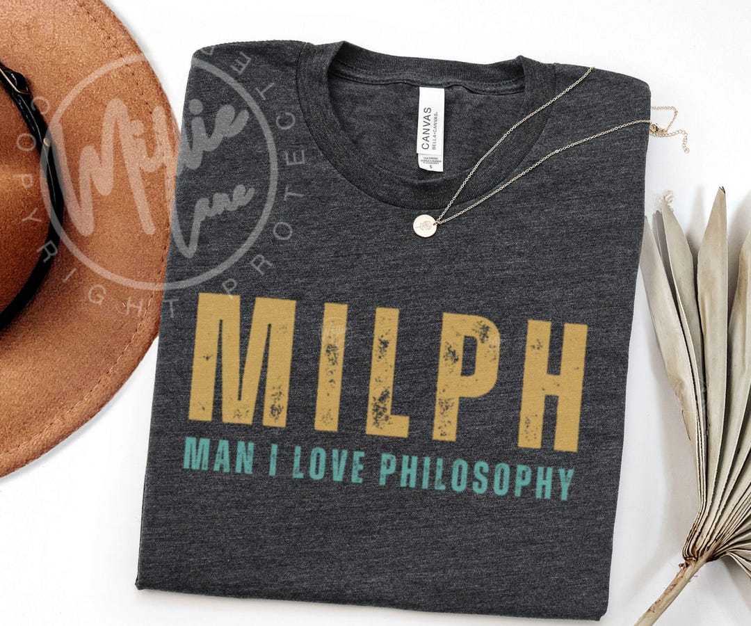 Funny Philosophy Shirt, MILPH - Man I Love Philosophy T-shirt, Stoic ...