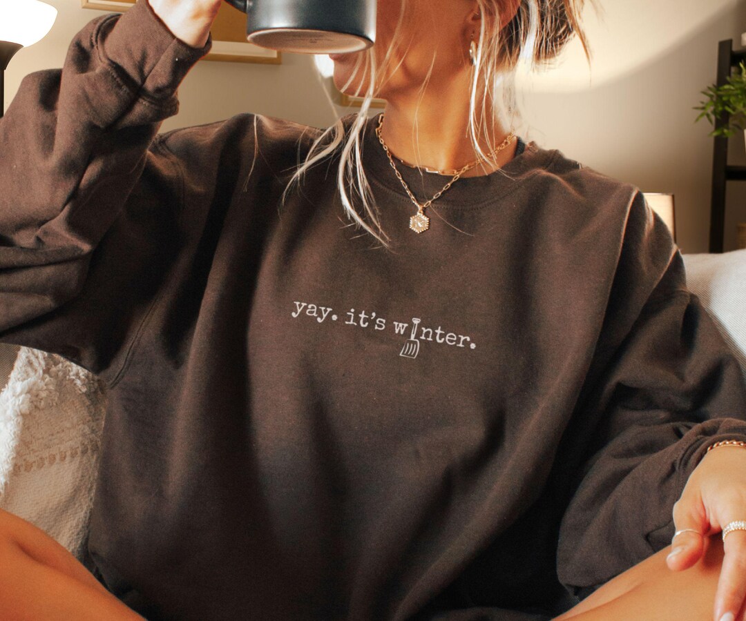 Winter Hater Sweatshirt, Funny Snow Hater Christmas Shirt, Cold Weather ...