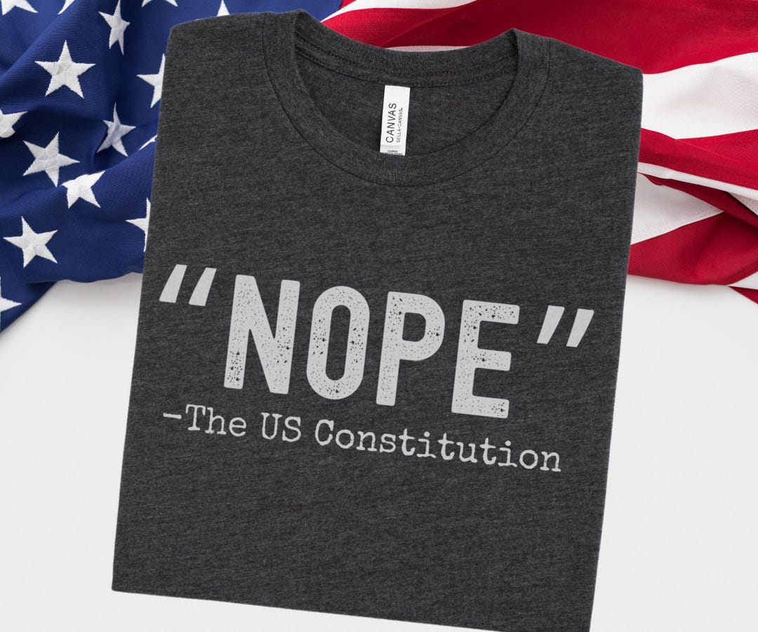 NOPE Protest Shirt, Pro-democracy US Constitution Political Tee, Social ...