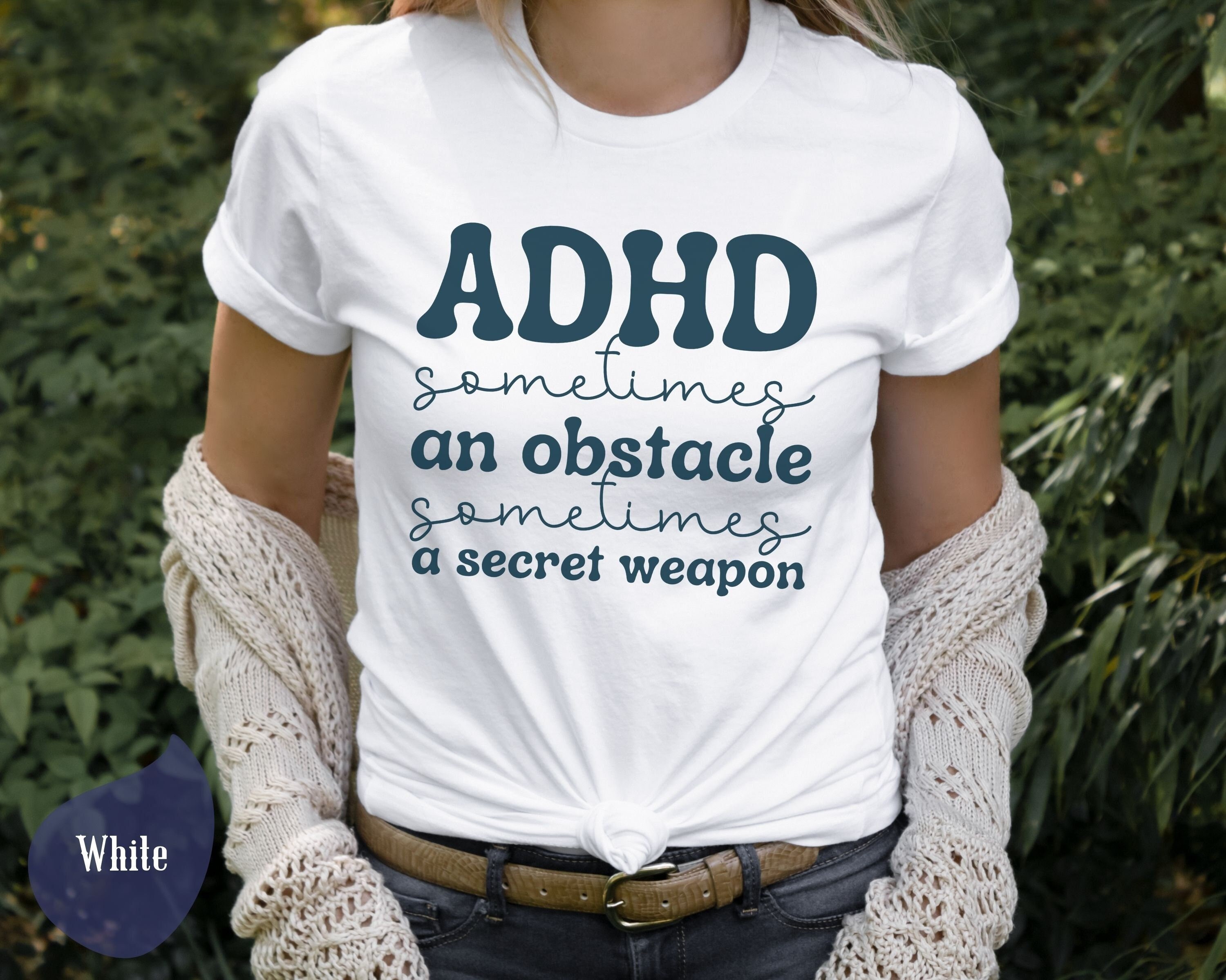 ADHD Awareness Shirt for Teacher ADHD Shirt Mental Health Shirt Retro ...