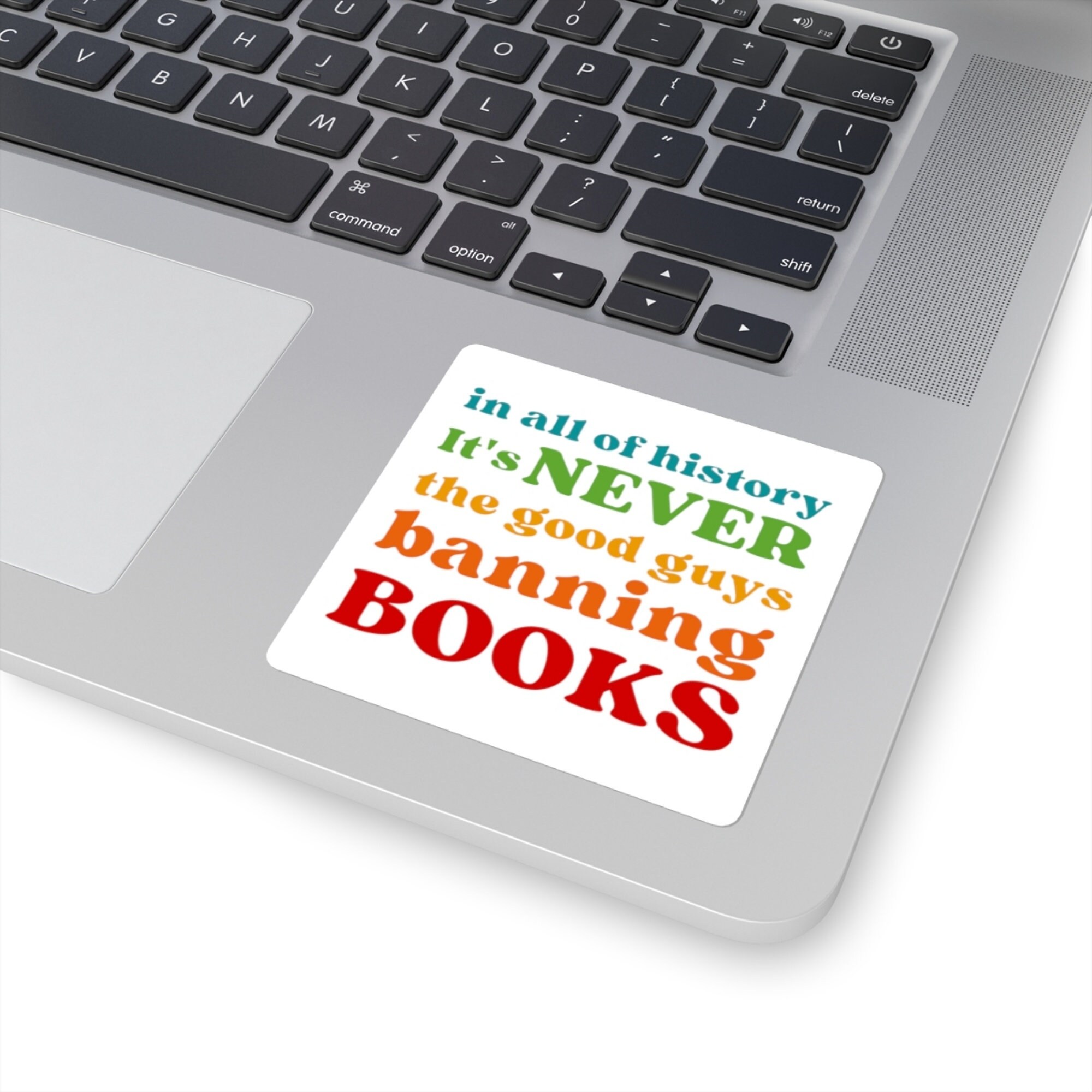 Rainbow Banned Books Laptop Sticker Freedom to Read Book - Etsy