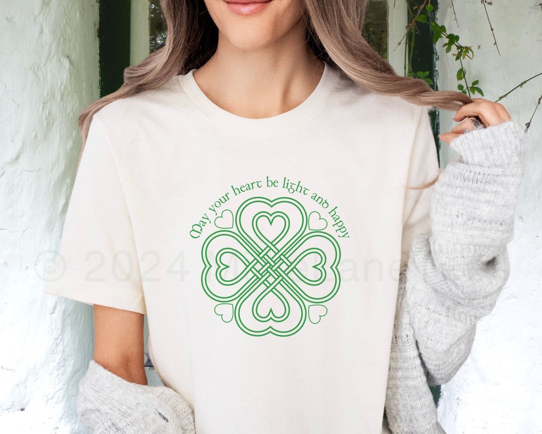 Irish Blessing T-shirt, St. Patrick's Day Shirt, Celtic Aesthetic, Irish Clover Tee, Shamrock ...