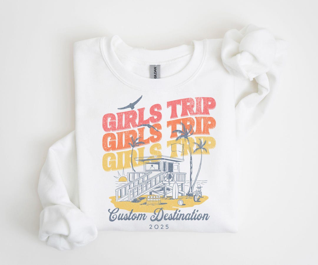 Custom Girls Trip Shirts, Beach Vacay Shirts, Custom Friend Trip ...