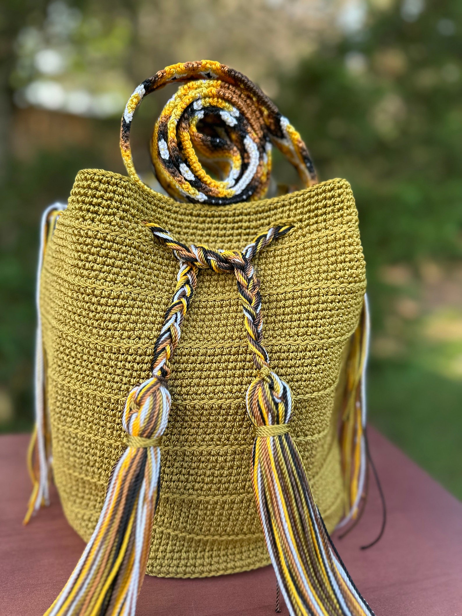 Mexican Morral Bag, Handmade Gift Purse Bag. Crossbody Bag, Hand Knit ...