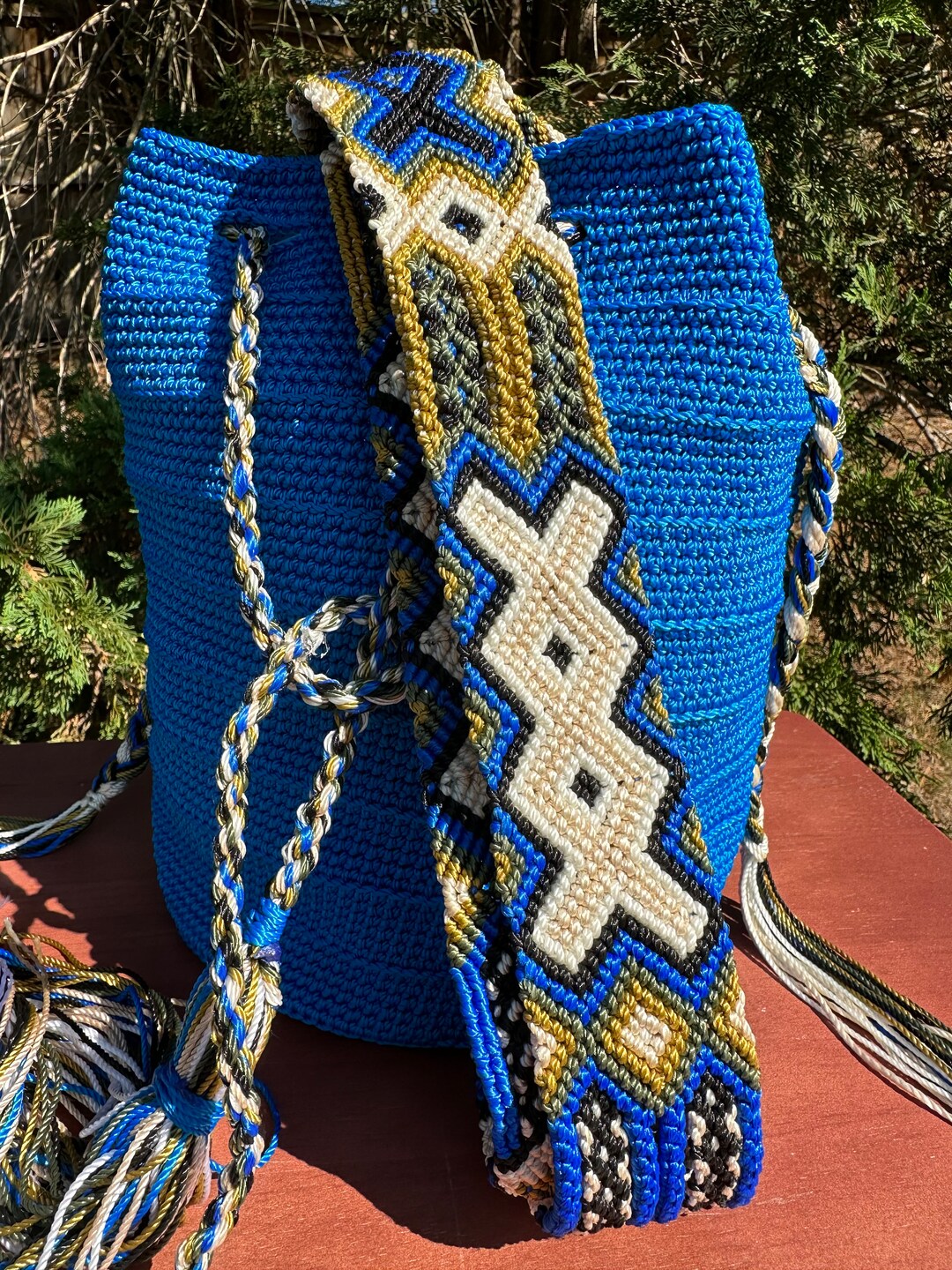 Mexican Morral Crossbody Bag Summer Bag Hand Knit Bag With - Etsy