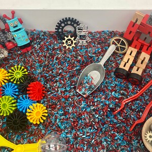 Robot Sensory Bin Montessori Play Kit Toddler Gift Toddler Activity ...
