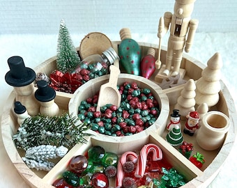 Fall Sensory Bin Loose Parts Tinker Tray, Montessori Toy, Sensory Kit ...