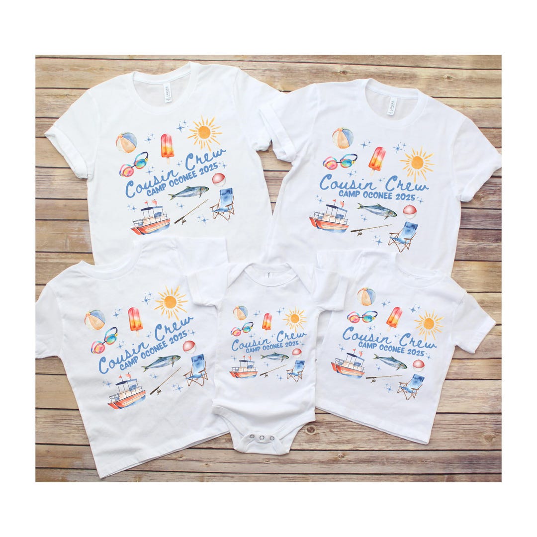 Custom Cousin Crew Family Lake Trip Shirt Kids Lake Vacation Matching ...