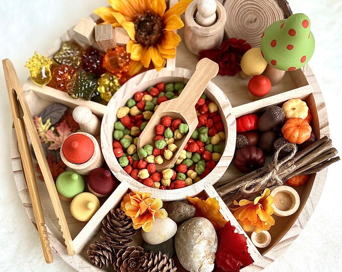 Falling for Fall Sensory Filler, Autumn Leaf Pumpkin Cinnamon Pasta ...