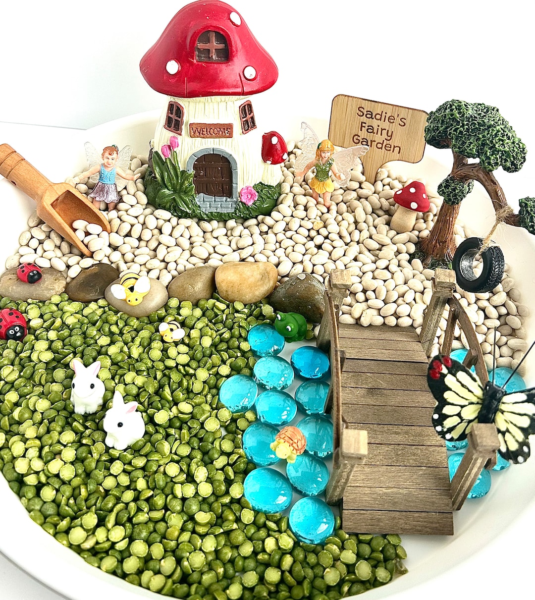 Fairy Garden Spring Sensory Bin Montessori Open Ended Play Small World ...