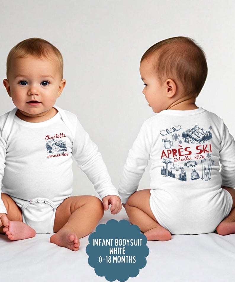 Apres Ski Family Ski Trip Sweatshirt, Custom Matching Group Ski ...