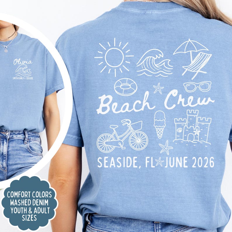 Comfort Colors Family Beach Trip Shirt, Matching Group Beach Vacation ...