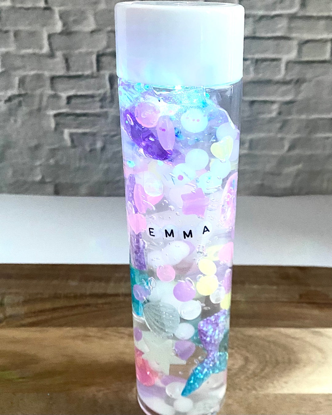 Mermaid Sensory Bottle, Glow-in-the-dark, I Spy Sensory Bottle, Autism ...