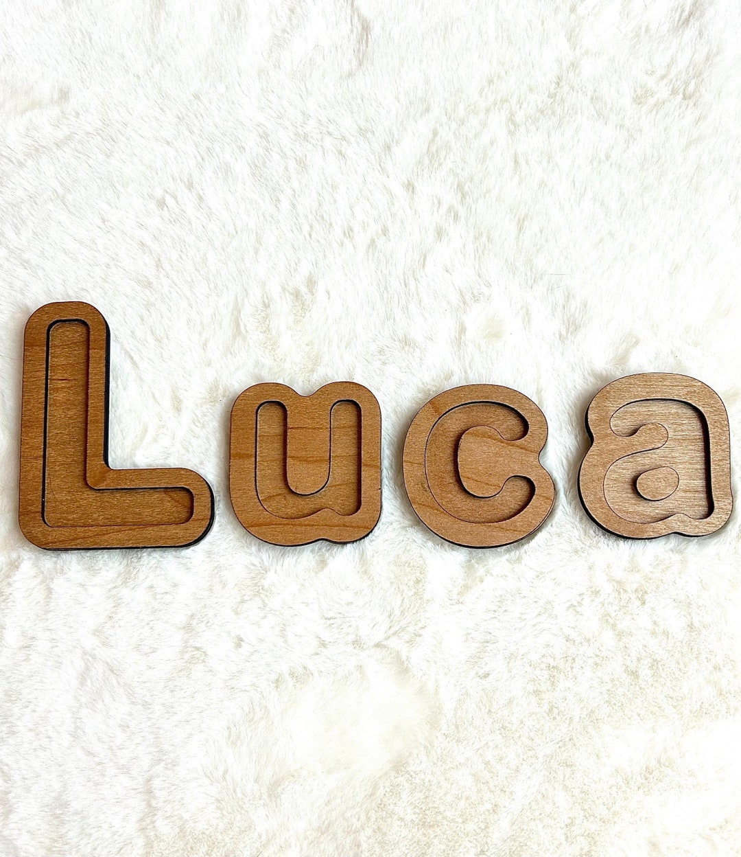 Personalized Fillable Wooden Letters Name Letters Sensory - Etsy