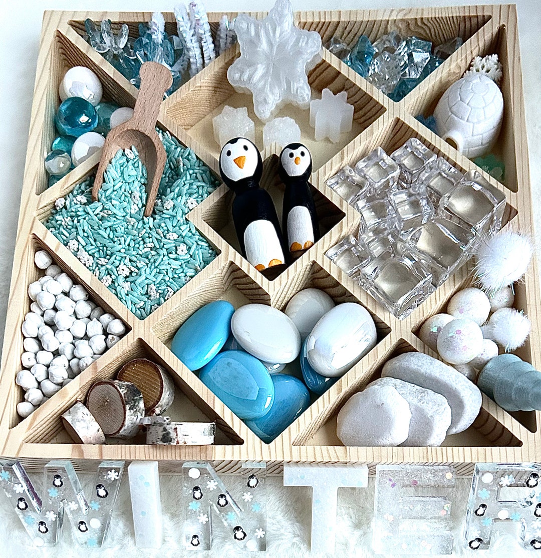 Winter Loose Parts Arctic Sensory Bin Polar Tinker Tray Montessori ...