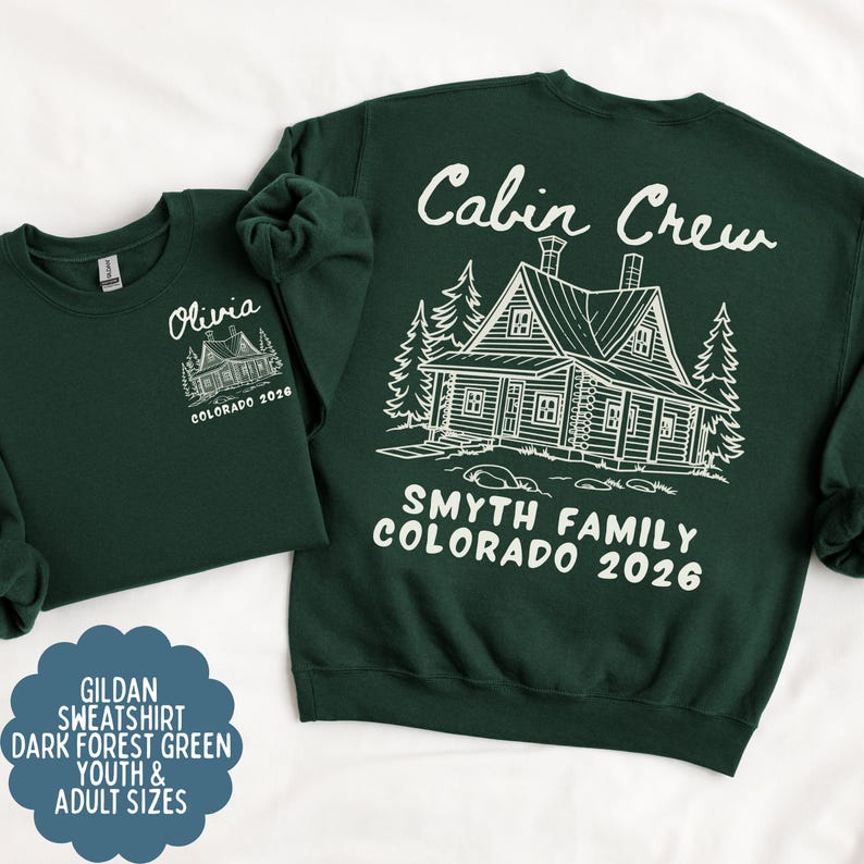 Custom Family Cabin Shirt, Matching Group Cabin Crew Sweatshirt ...