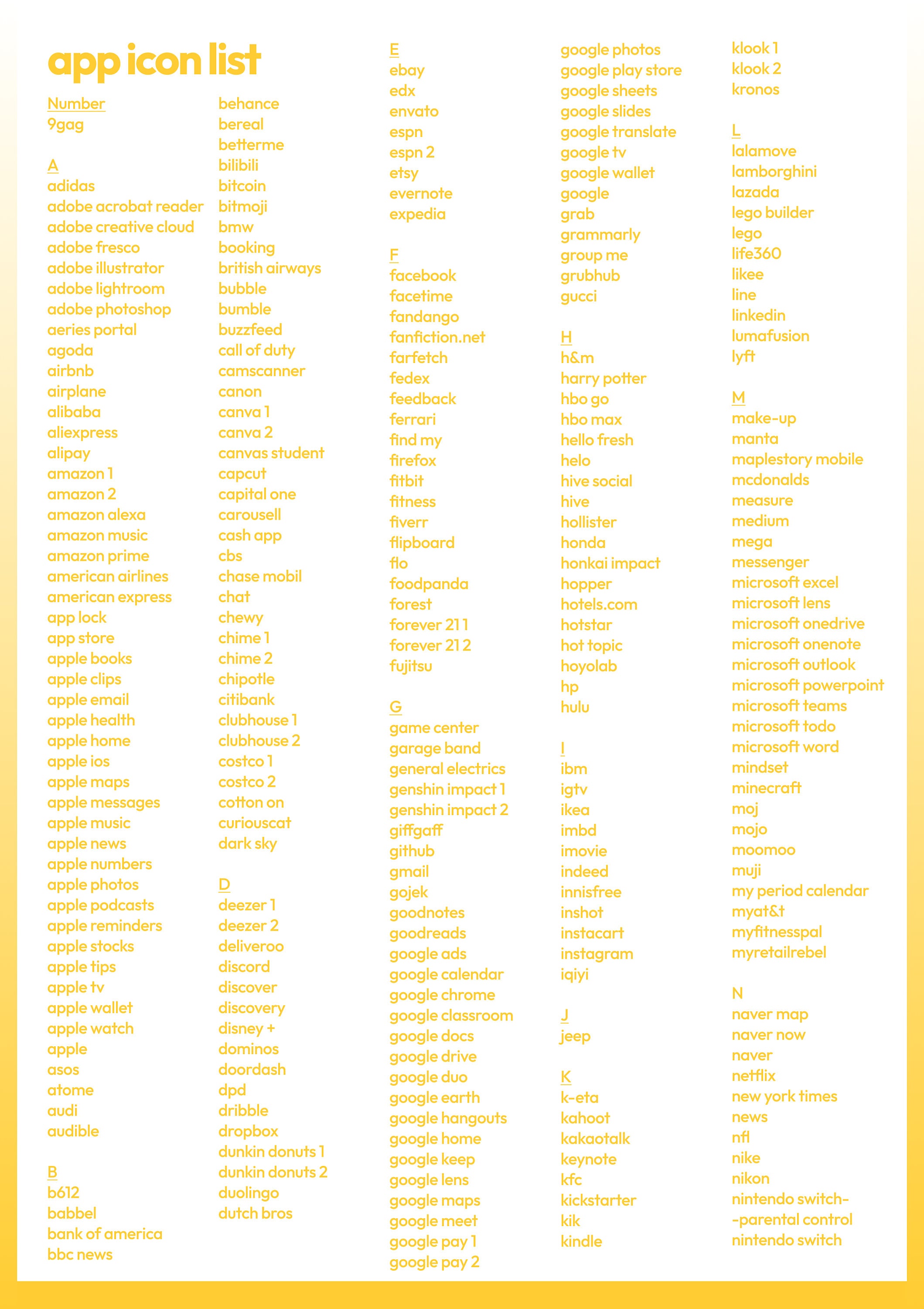 2000+ Yellow Aesthetic Ios App Icons, Pastel Yellow Android Phone Icons ...