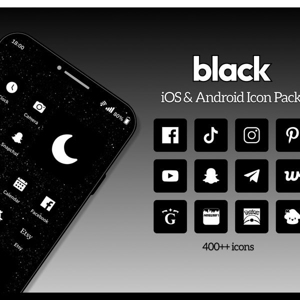 Monochrome Ios Icons - Etsy