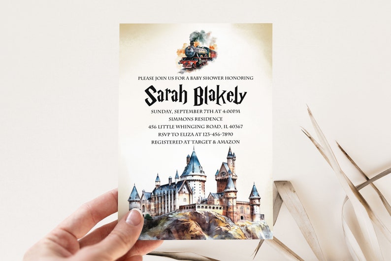 Editable Harry Potter Invitation Bundle Baby Shower - Etsy