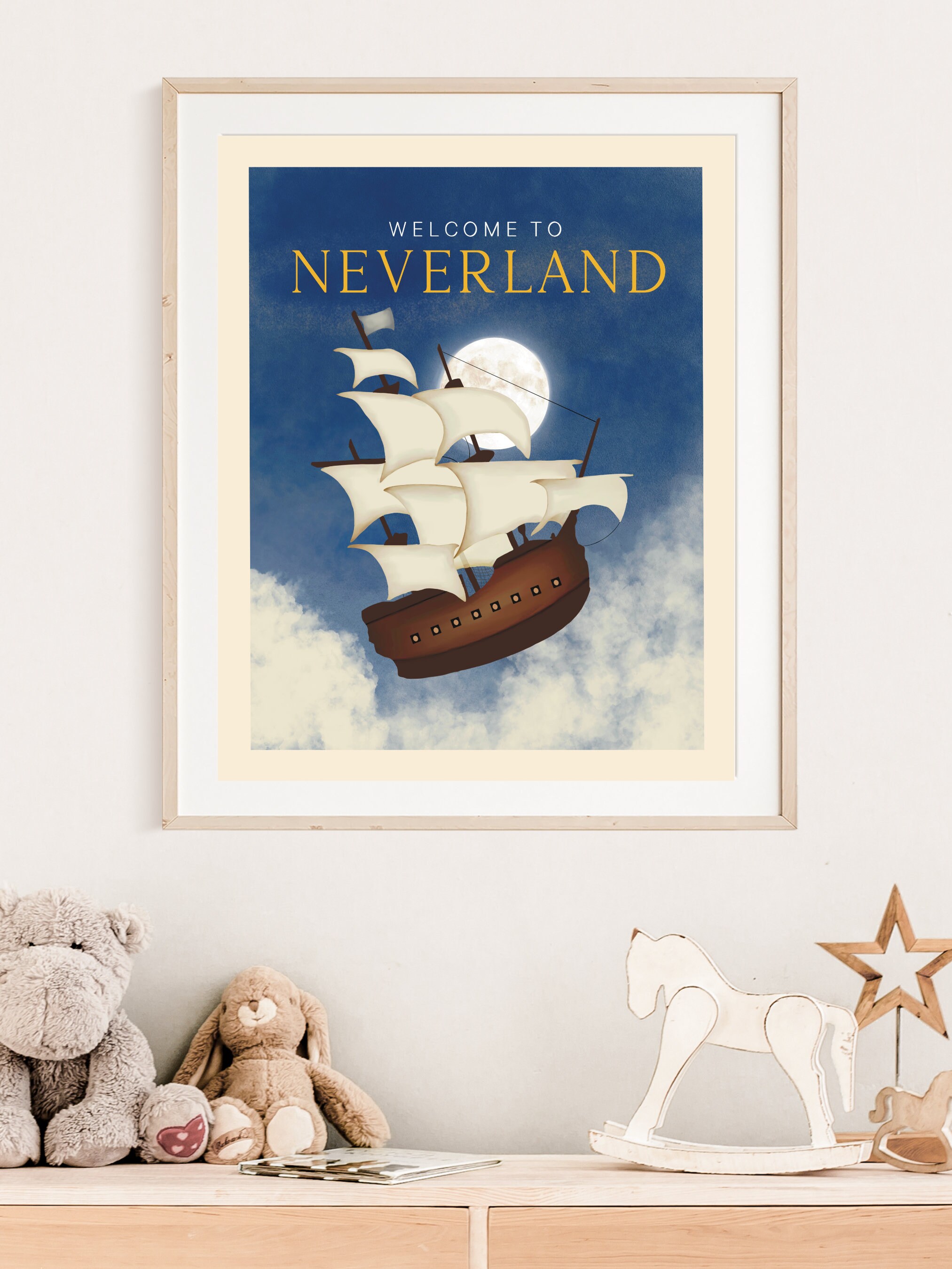 Welcome to Neverland, Peter Pan Art Print Printable Download for ...