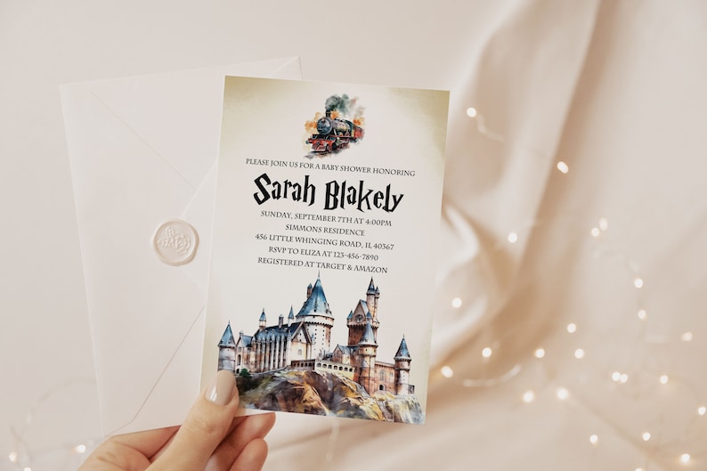 Editable Harry Potter Invitation Bundle, Baby Shower, Birthday, Gender ...