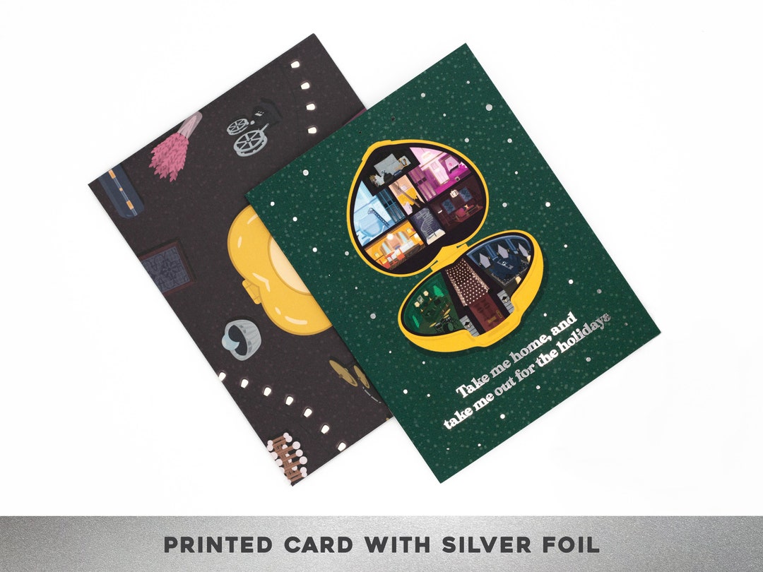 SILVER FOIL | Take Me Out for the Holidays, 90s Card, Thinking of You ...