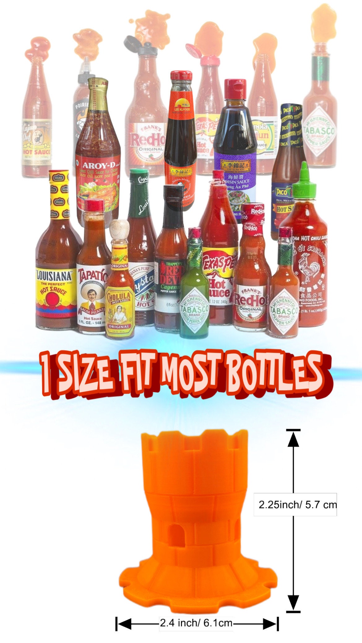 Pack 2 Bottle Holder Save Favorite Sauce Till Last Drop | Save Money ...