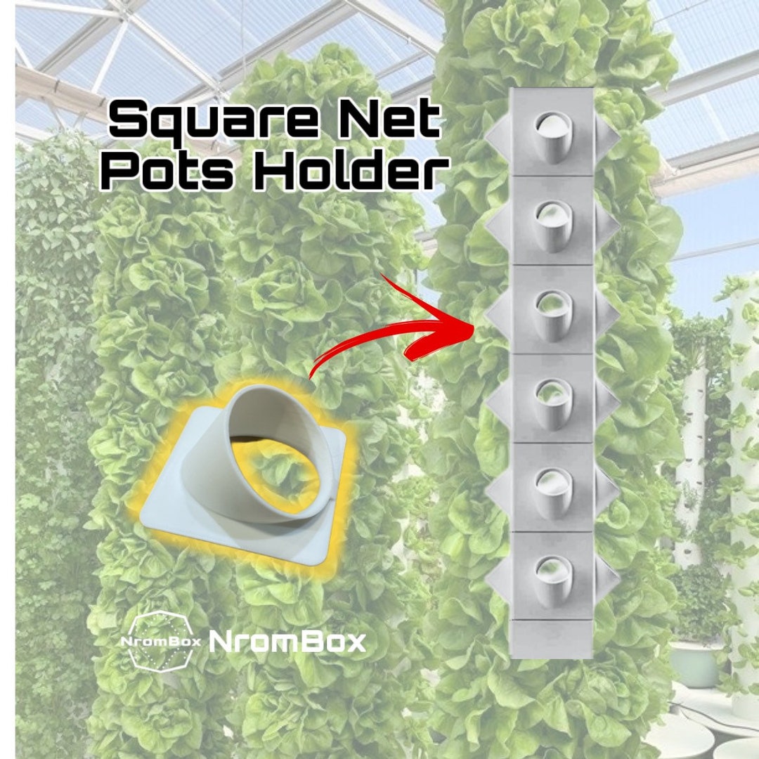 Ultimate Hydroponic Set - Get Attachednet Pots for 4 Inch Square PVC ...