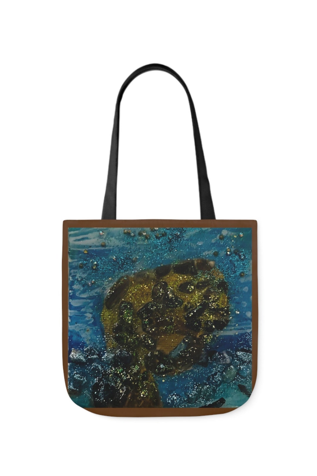 Manatee Tote Bag - Acrylic Painted Tote - Acrylic Painted Tote Bag ...