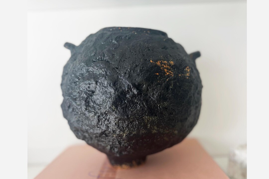 Paper Mache Vase, Handmade Paper Vessel, Minimal Modern Vase, Recycled ...