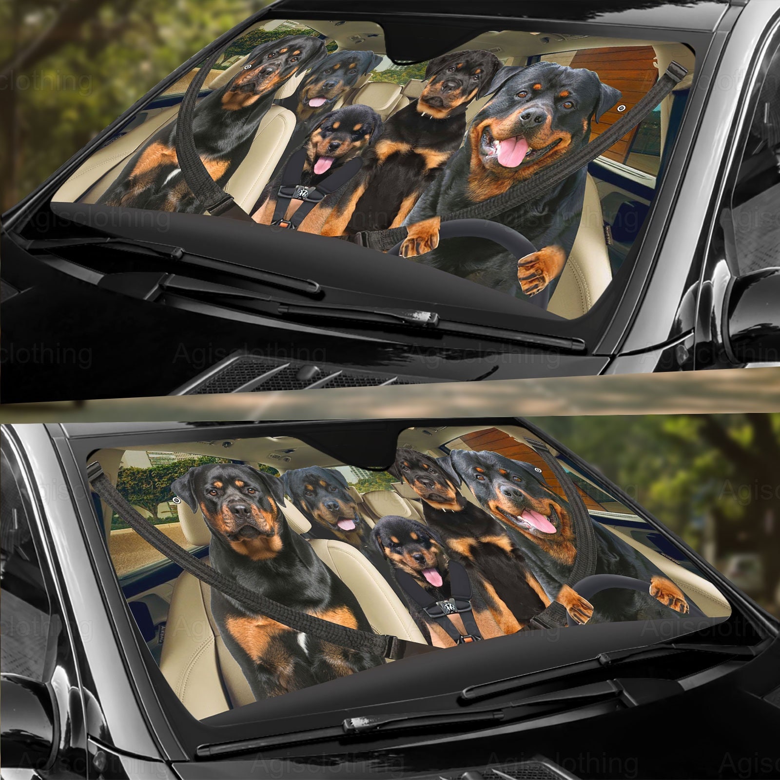 Rottweiler Car Sunshade Rottweiler Car sold by DanieAnraj | SKU ...