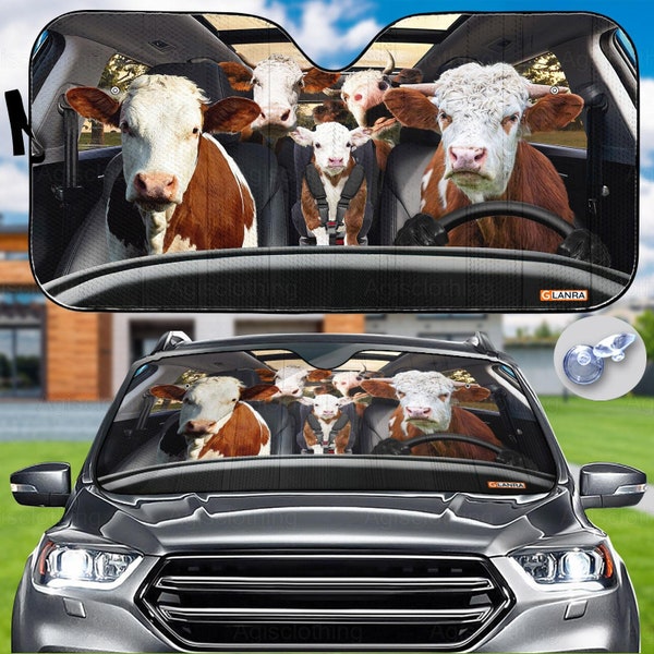 Cow Car Sun Shade - Etsy