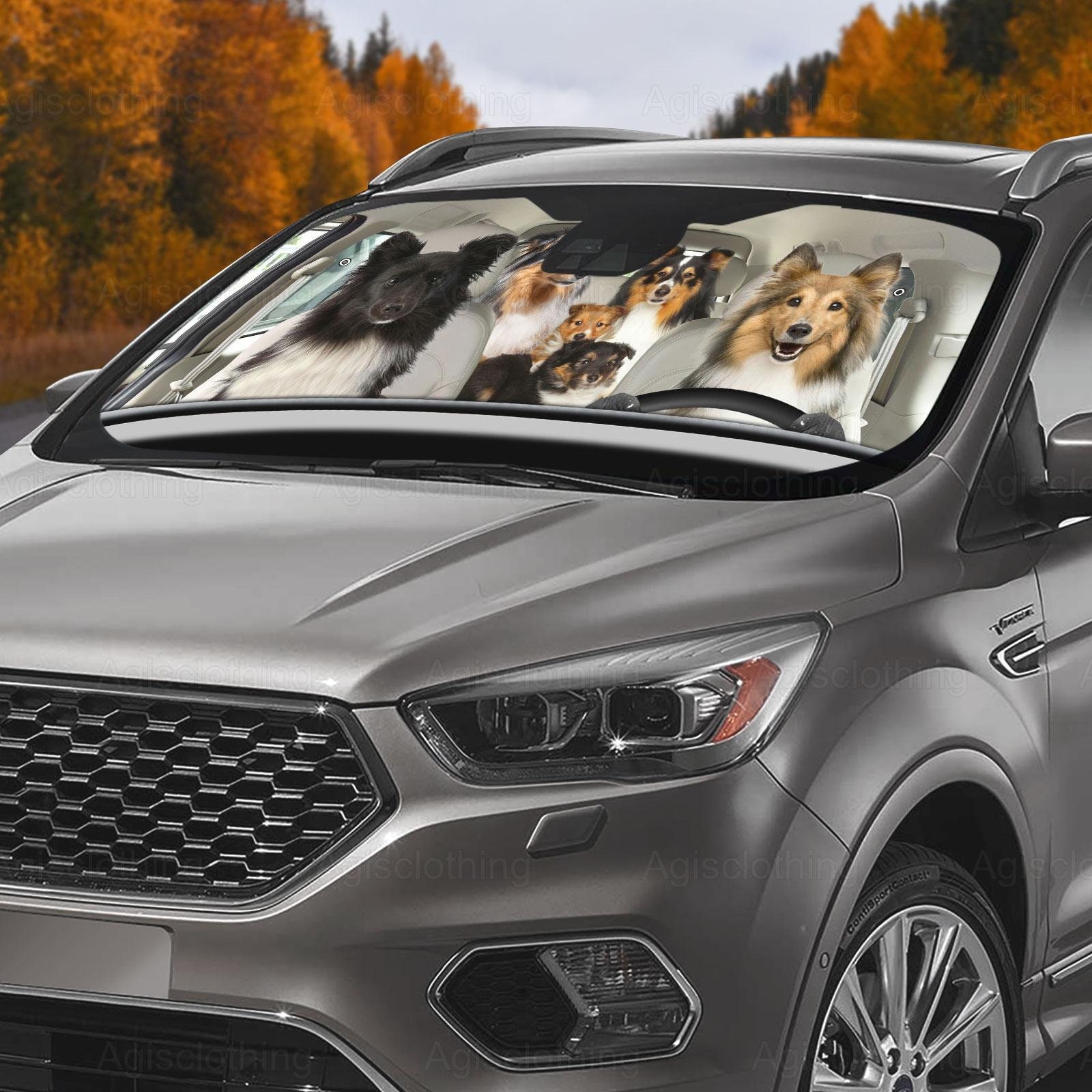 Shetland Sheepdog Car Sunshade Shetland Sheepdog Car - Etsy