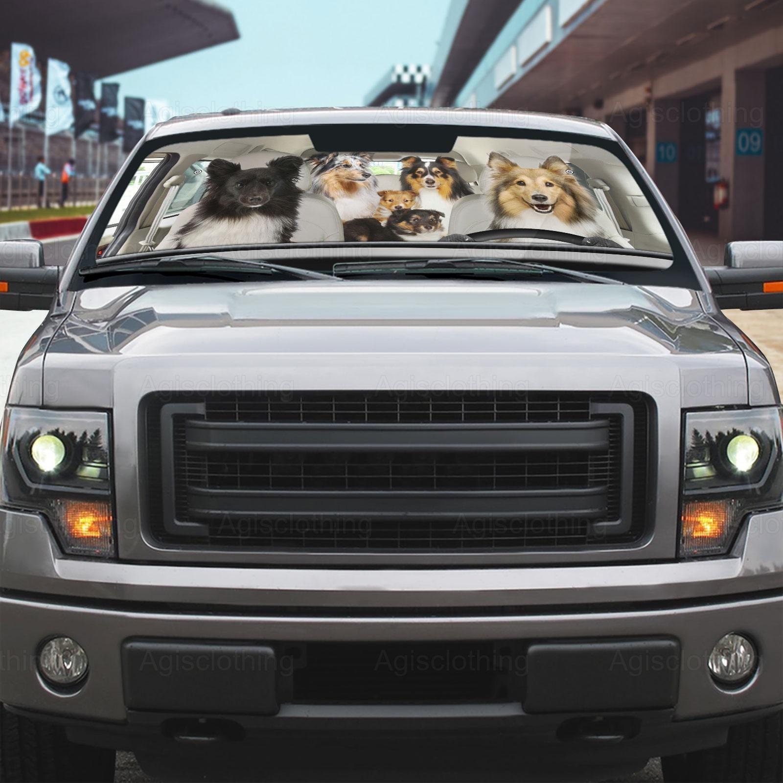 Shetland Sheepdog Car Sunshade Shetland Sheepdog Car - Etsy