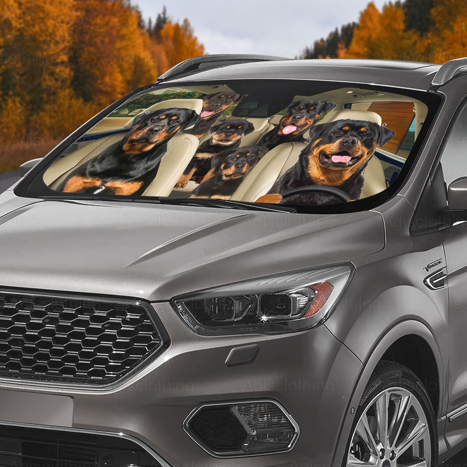 Rottweiler Car Sunshade, Rottweiler Car sold by Gramos GXP | SKU ...