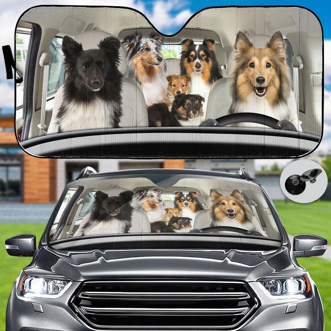 Shetland Sheepdog Car Sunshade Shetland Sheepdog Car - Etsy