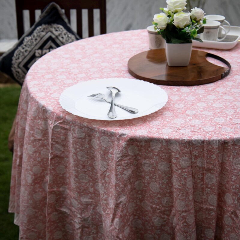 Pink Tablecloth - Etsy