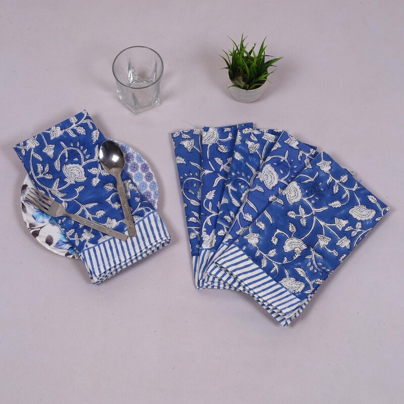 Blue Napkins - Etsy