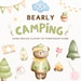 Bearly Camping, Camping Clipart, Camping PNG, Bears Clipart, Teddy Bear ...