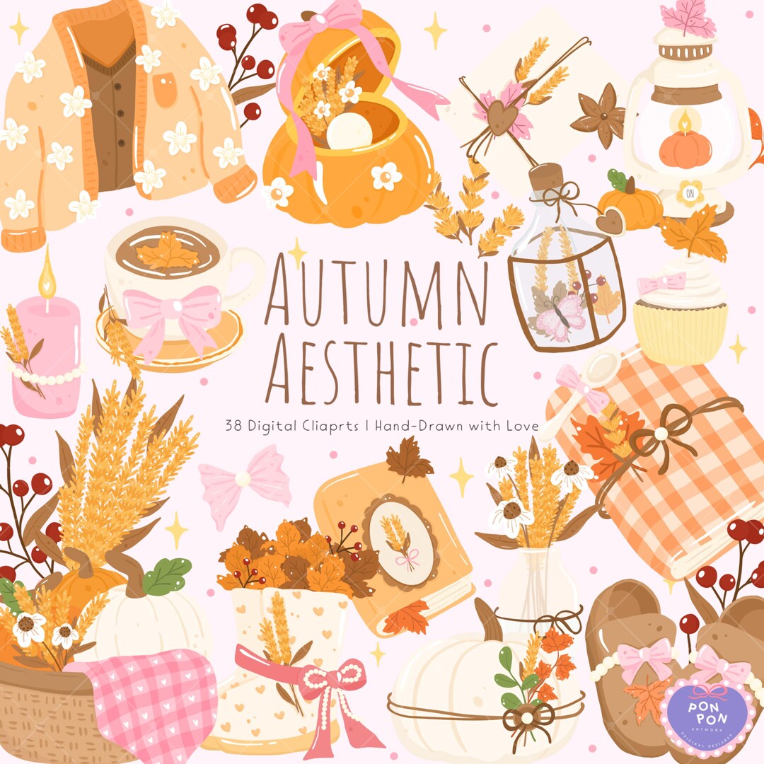 Autumn Clipart Set | Cozy Fall Graphics (digital Download) - Etsy
