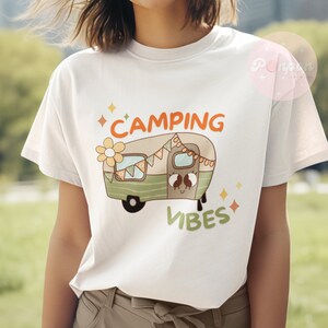 Groovy Camping Clipart Camping Clipart Retro Vintage Summer Png Flower ...