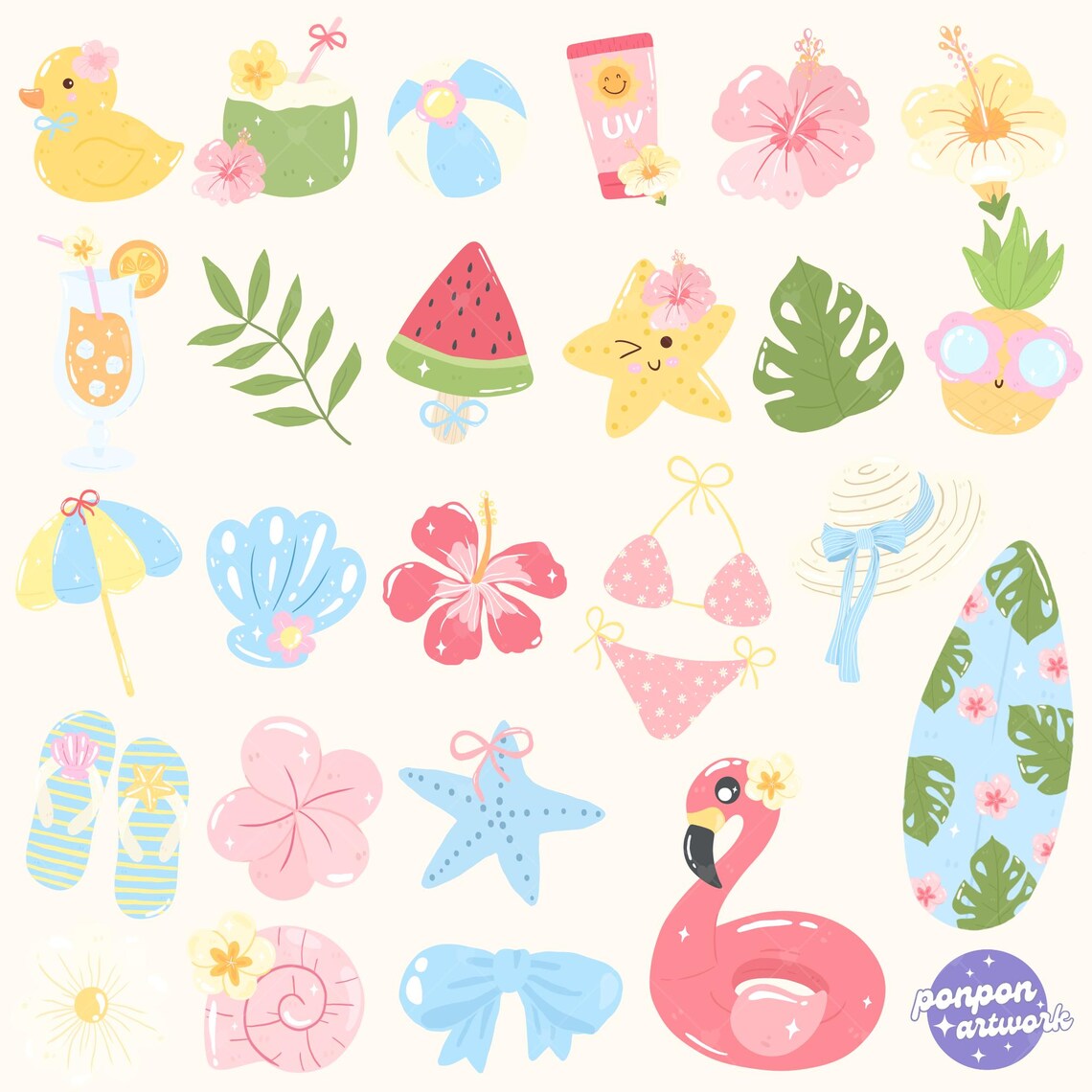 Summer Capybara Clipart, Summer Clipart, Kawaii Capybara Png Svg, Funny ...