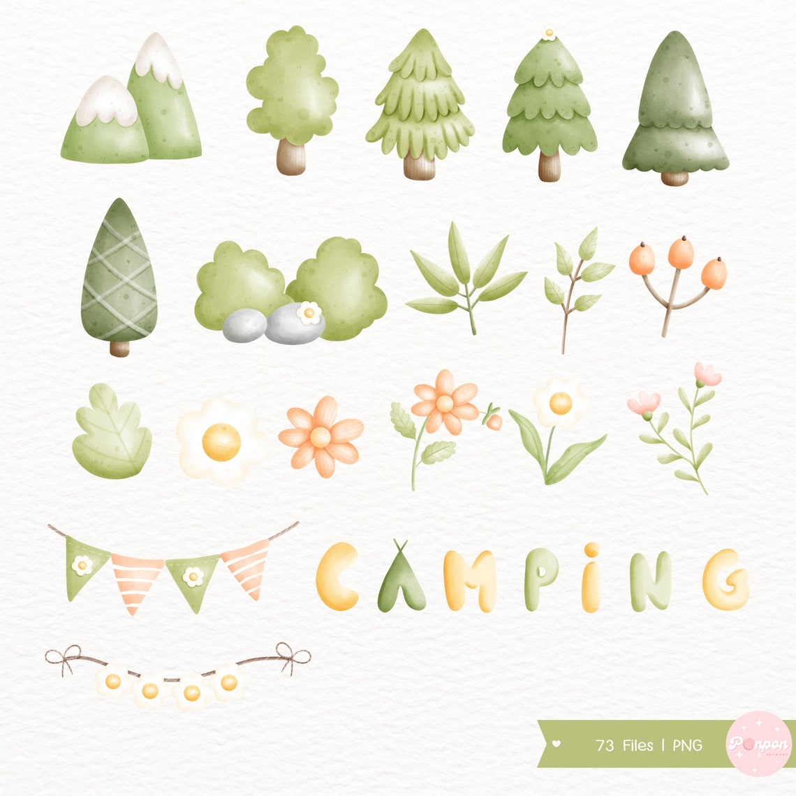 Bearly Camping, Camping Clipart, Camping PNG, Bears Clipart, Teddy Bear ...