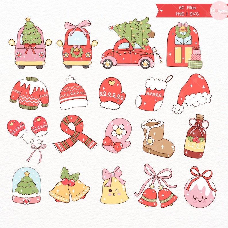Groovy Christmas Clipart Hippie Retro Christmas Flower Merry Christmas ...